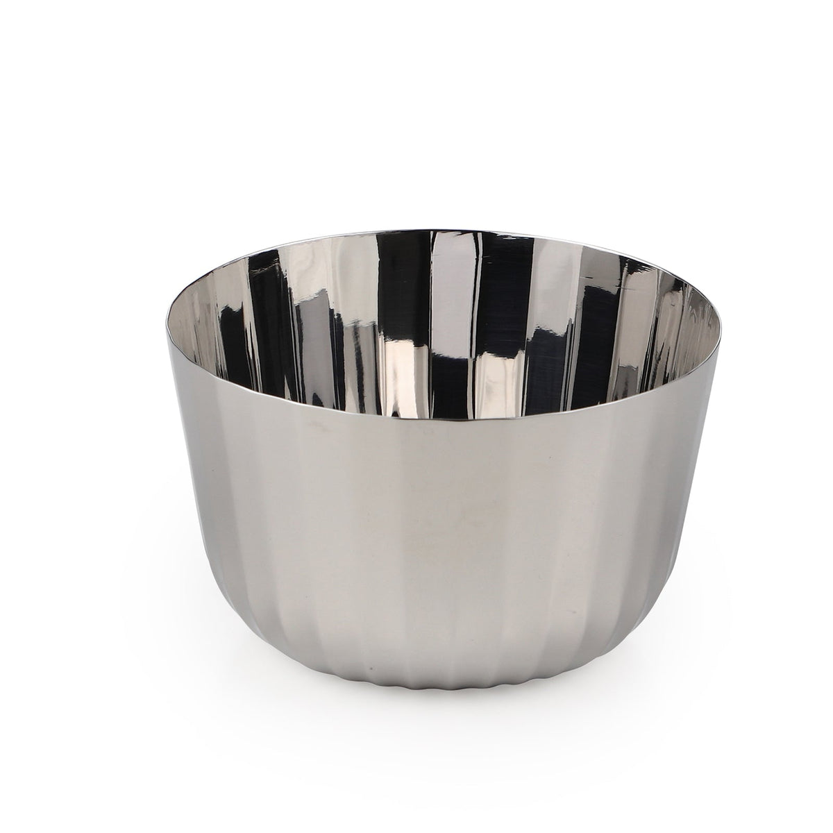 Rhythm Garden Stainless Steel Serving Bowl