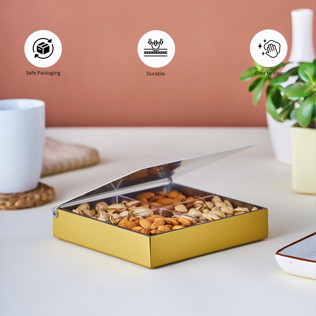 Malwa Raja Box Square | Regal Storage & Decor