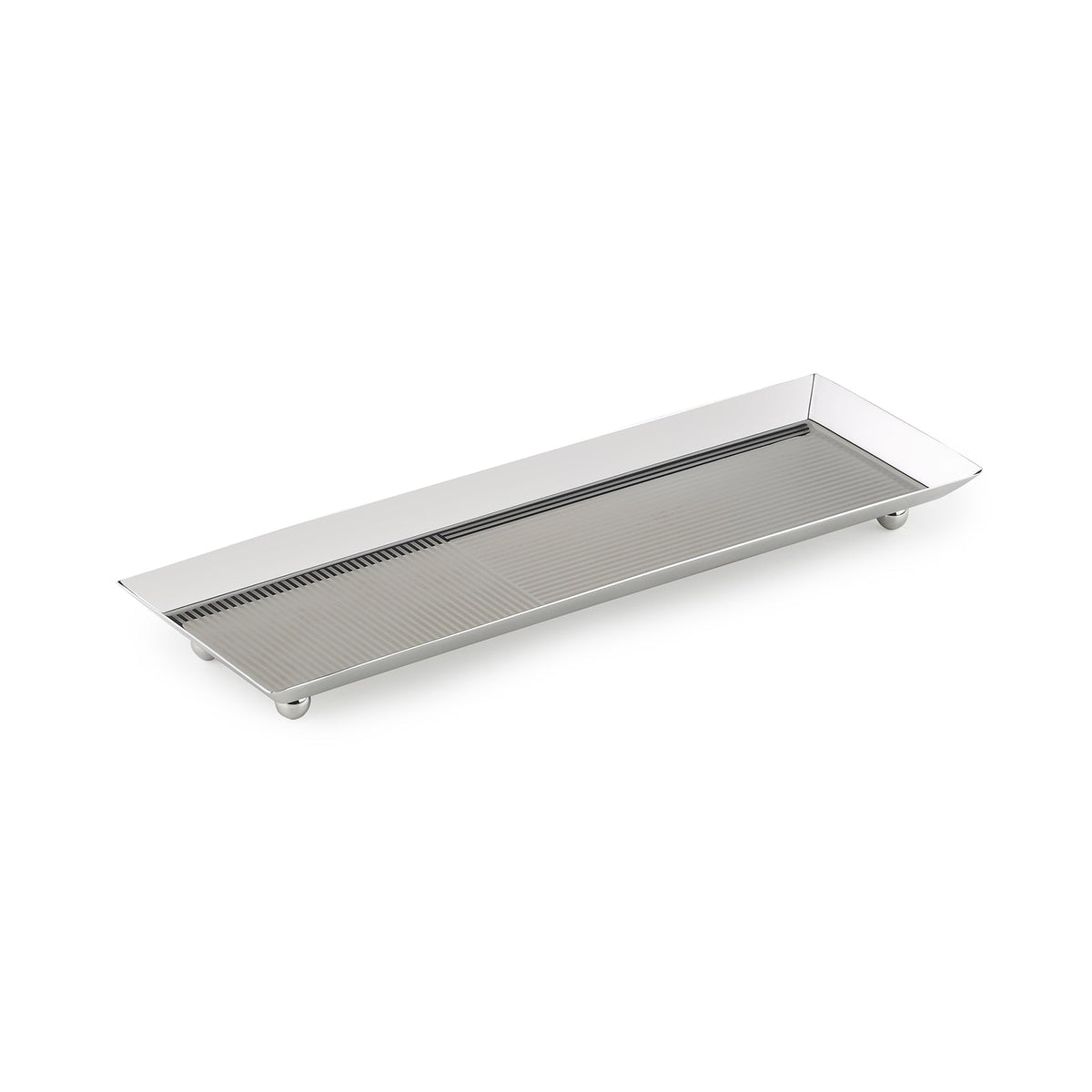 Deco Longish Gunmetal Premium Platter