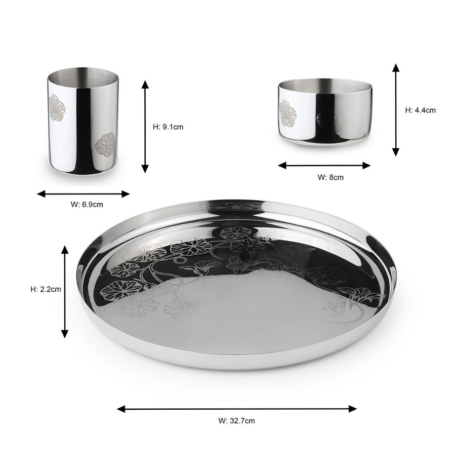 Buy Steel Thaali Set Online – arttd'inox experience