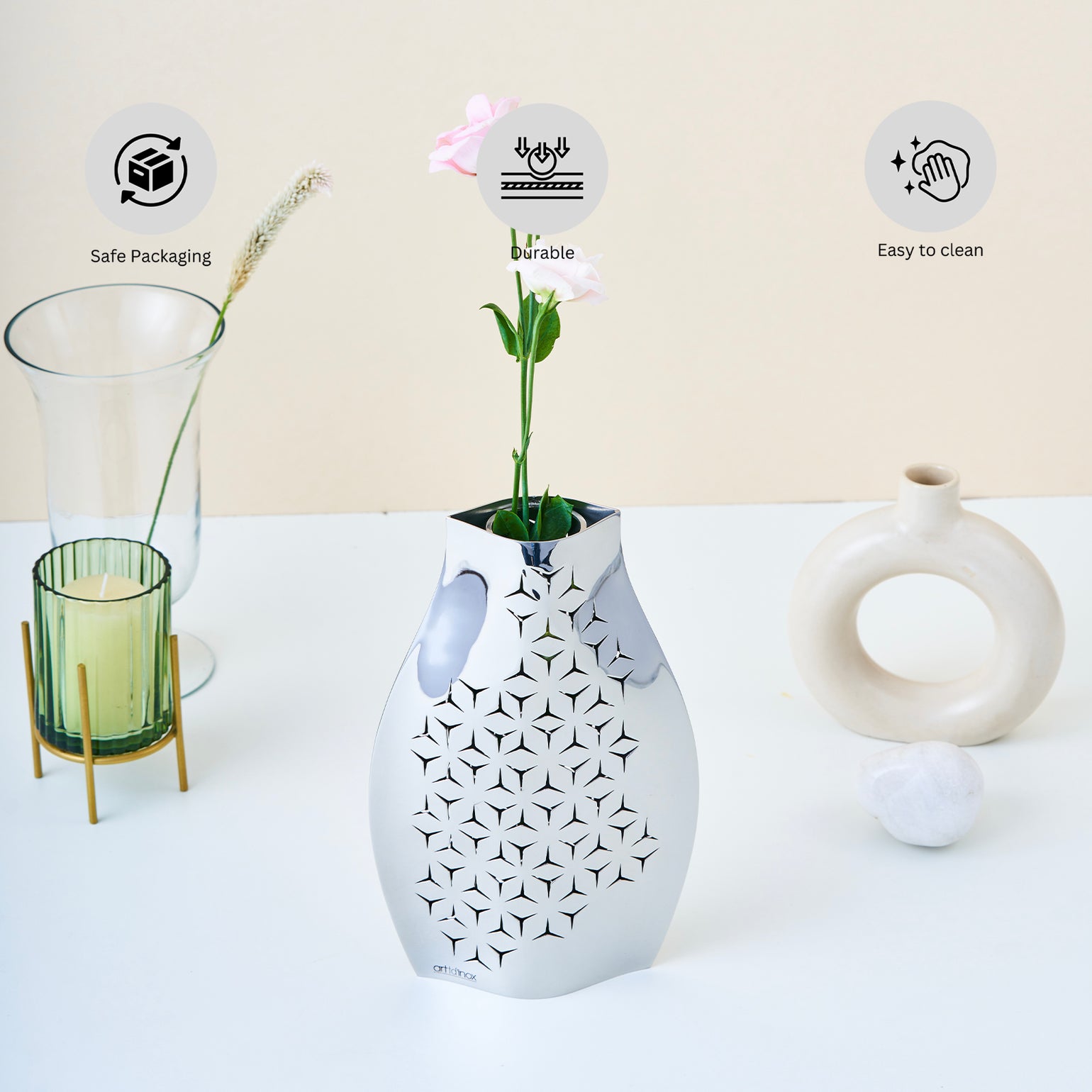 Buy Flower Vase Trio | Elegant Home Decor Vases – Arttd'inox