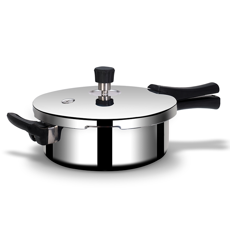 Stainless Steel Triply Mirror Finish Pressure Cooker 2 Ltr with Gasket
